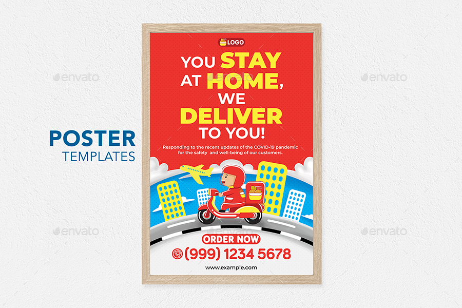 Food Delivery Templates, Print Templates | GraphicRiver