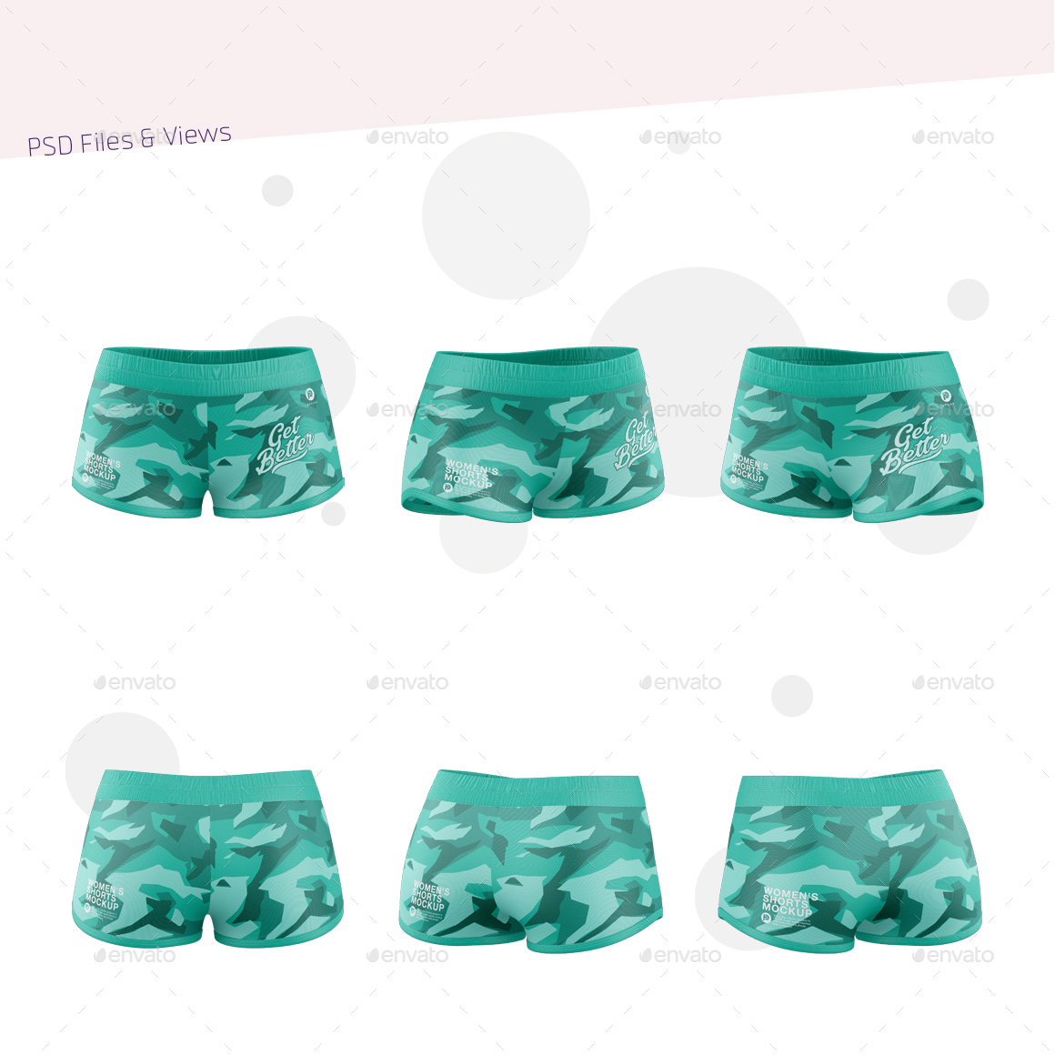 Fitness Shorts Mockup V1, Graphics | GraphicRiver