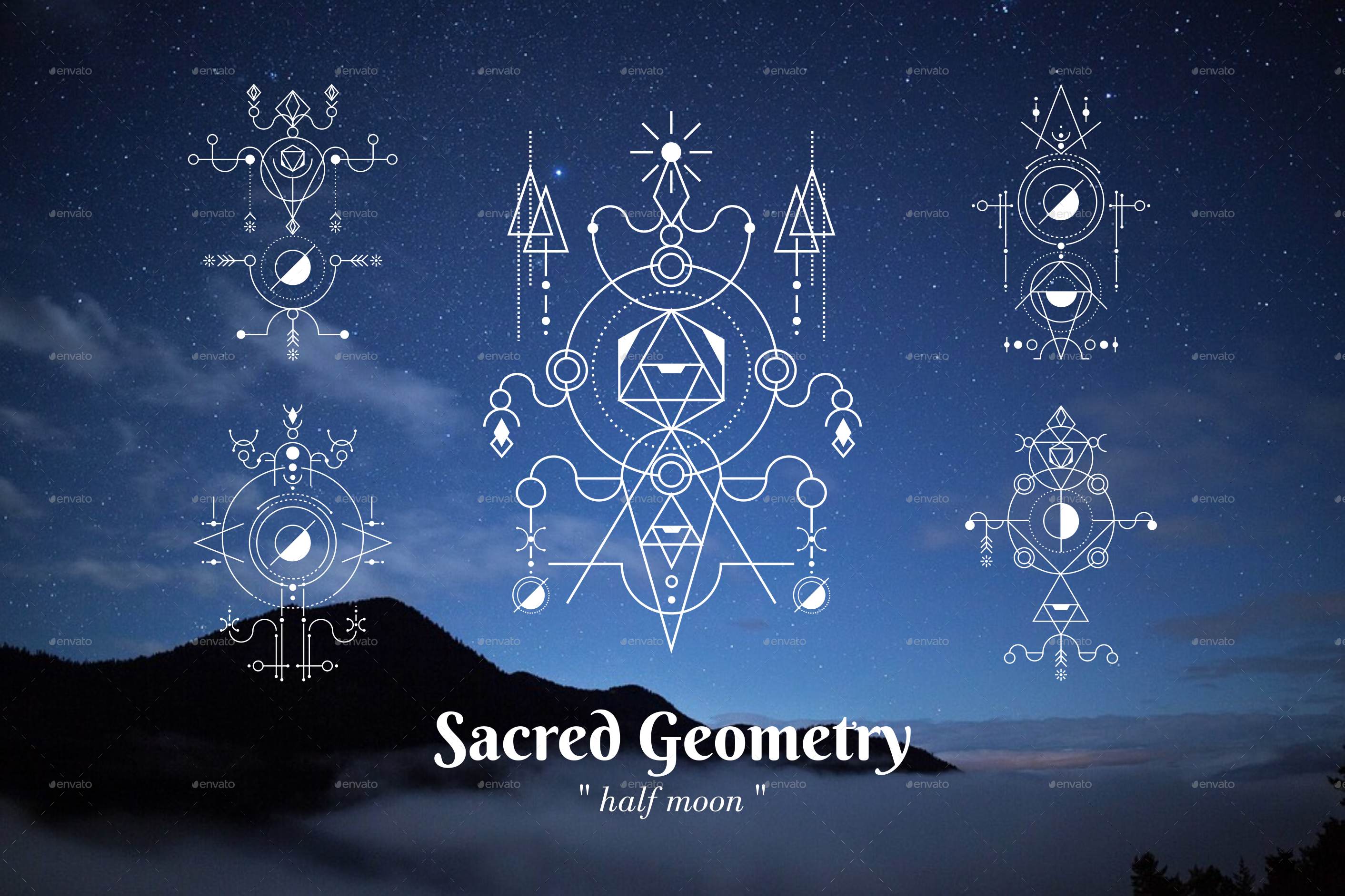 New Sacred Geometry Elegant & Modern, Graphics | GraphicRiver