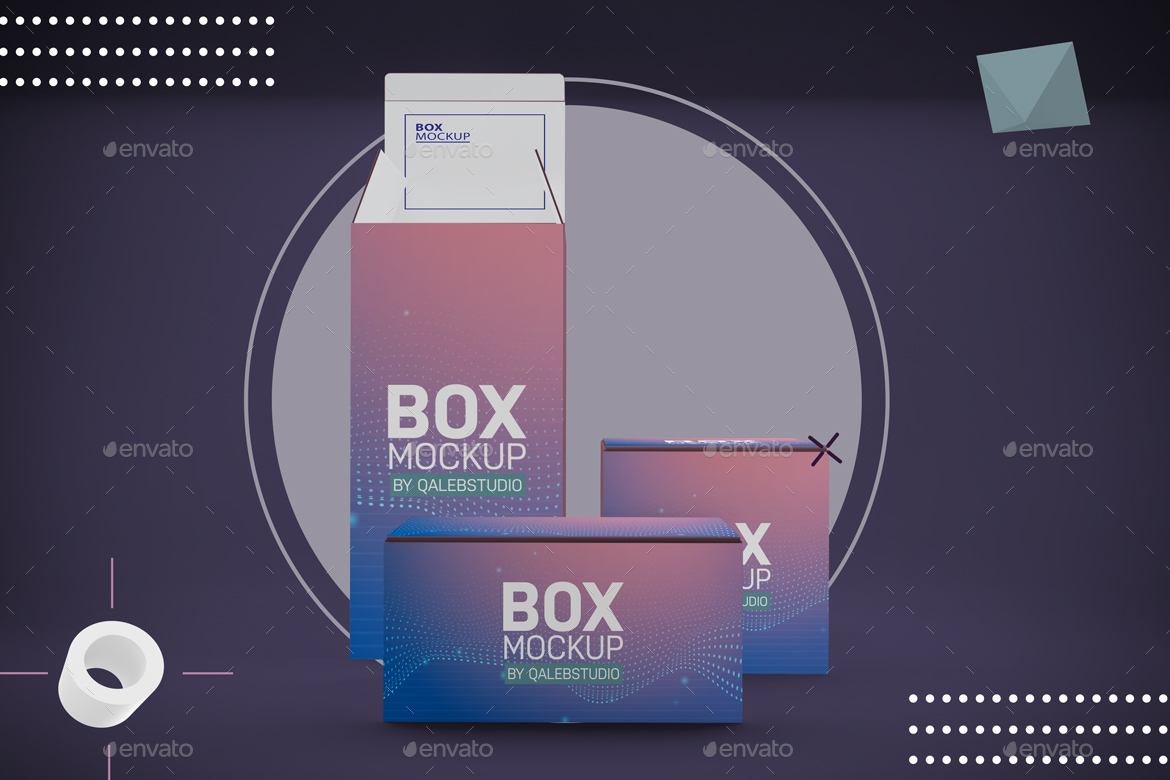 Abstract Boxes Mockup, Graphics | GraphicRiver