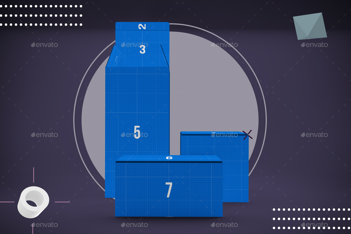 Abstract Boxes Mockup, Graphics | GraphicRiver