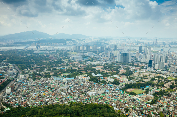 View over Seoul in South Korea Stock Photo by FiledIMAGE | PhotoDune