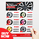 Car Wheel Product Flyer, Print Templates | GraphicRiver