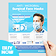 Product Flyer Template - Medical Disposable Face Masks / Surgical Masks ...