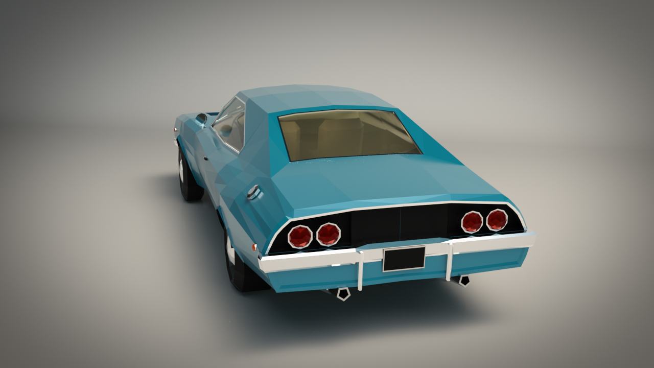 Low Poly Muscle Car 04 by Linder-Media | 3DOcean