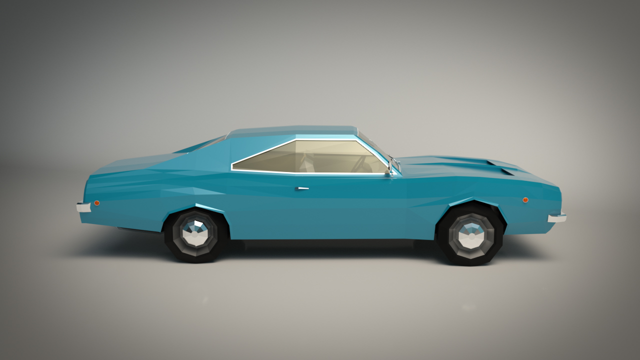 Low Poly Muscle Car 04 by Linder-Media | 3DOcean