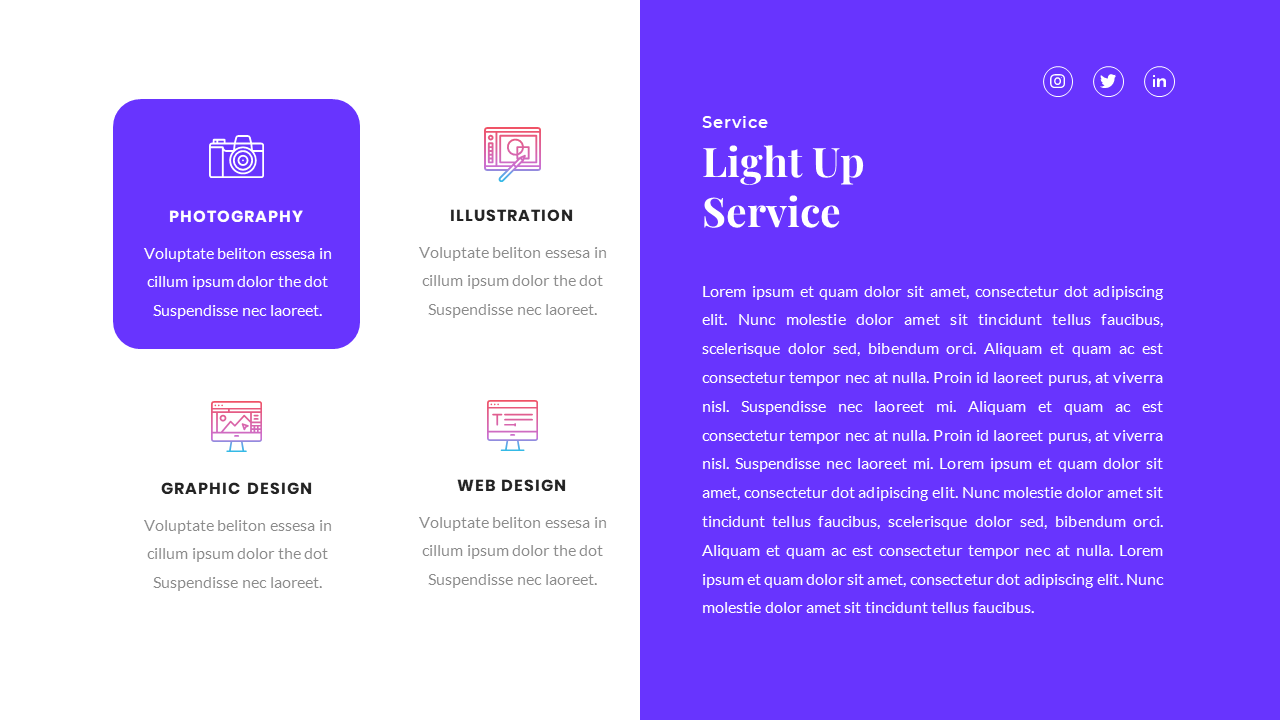 Light Up - Creative Business Google Slides Template, Presentation Templates