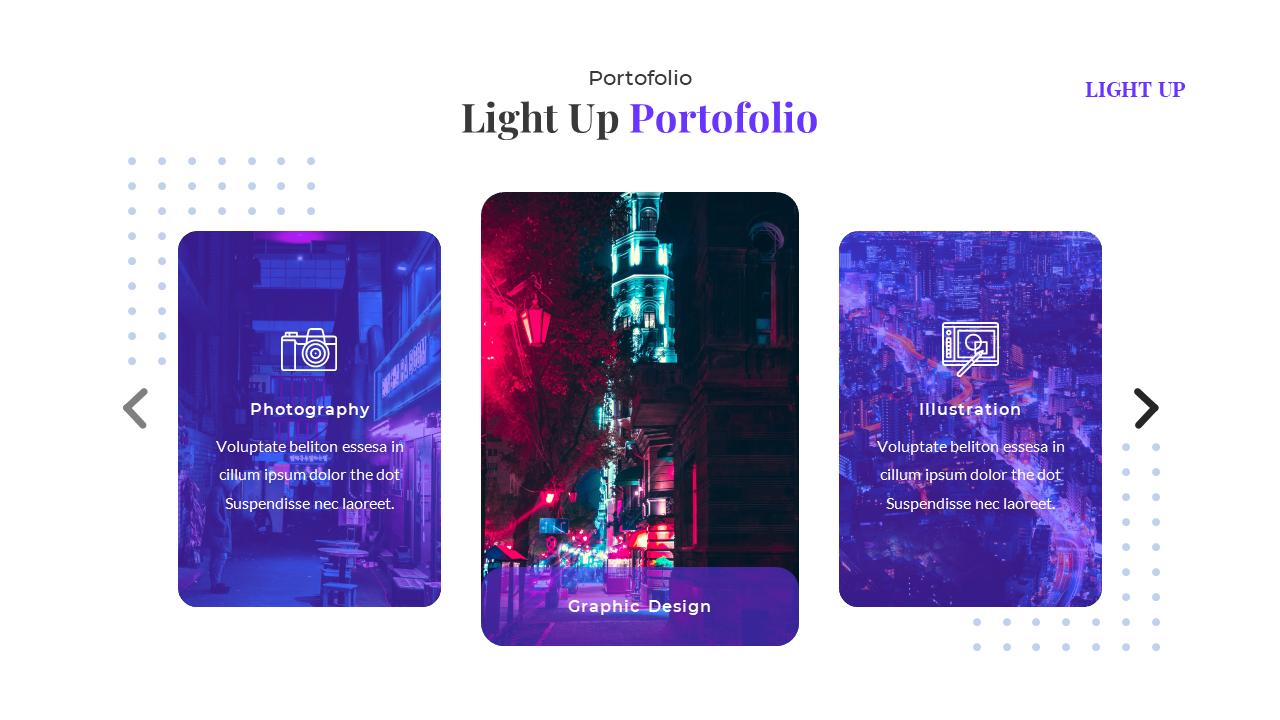 Light Up - Creative Business Google Slides Template, Presentation Templates
