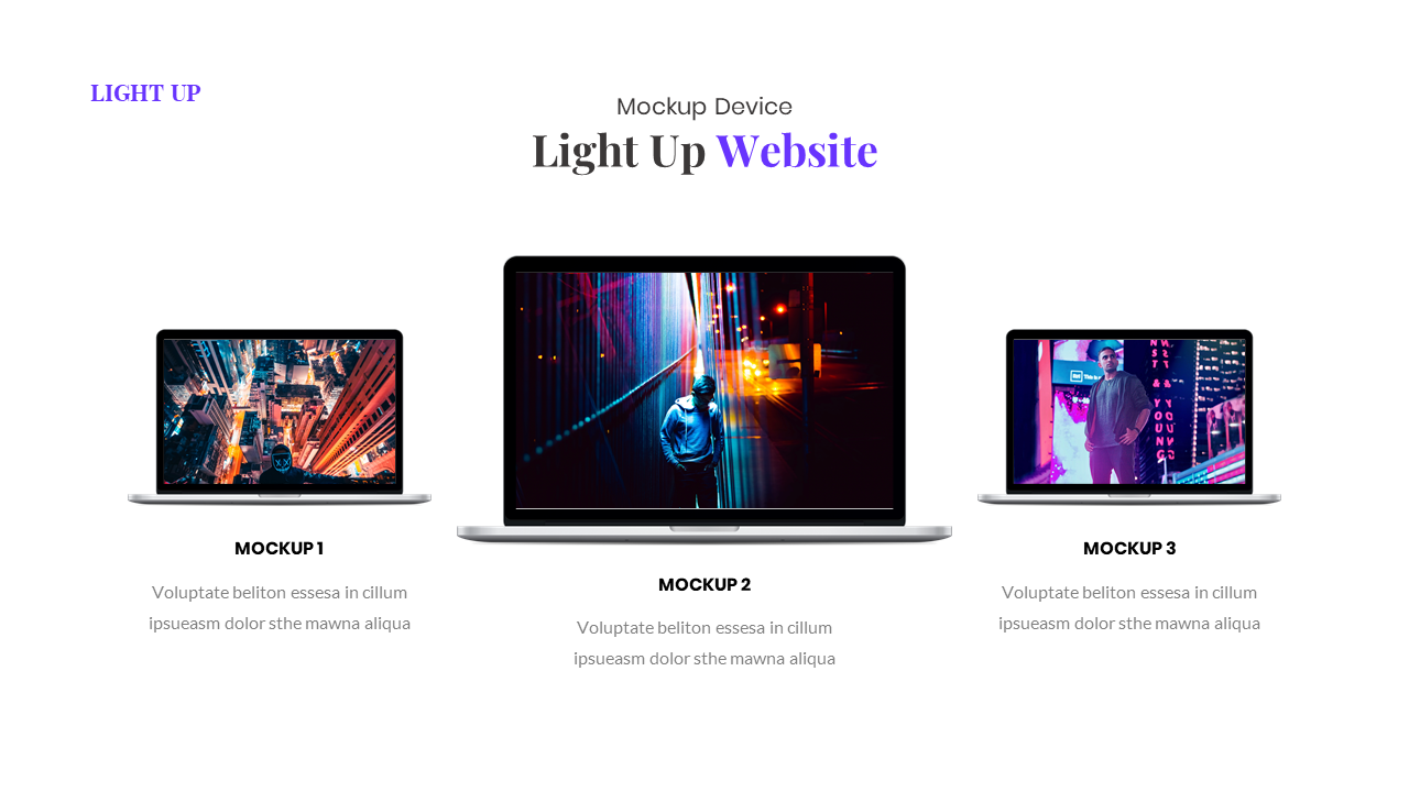 Light Up - Creative Business Google Slides Template, Presentation Templates