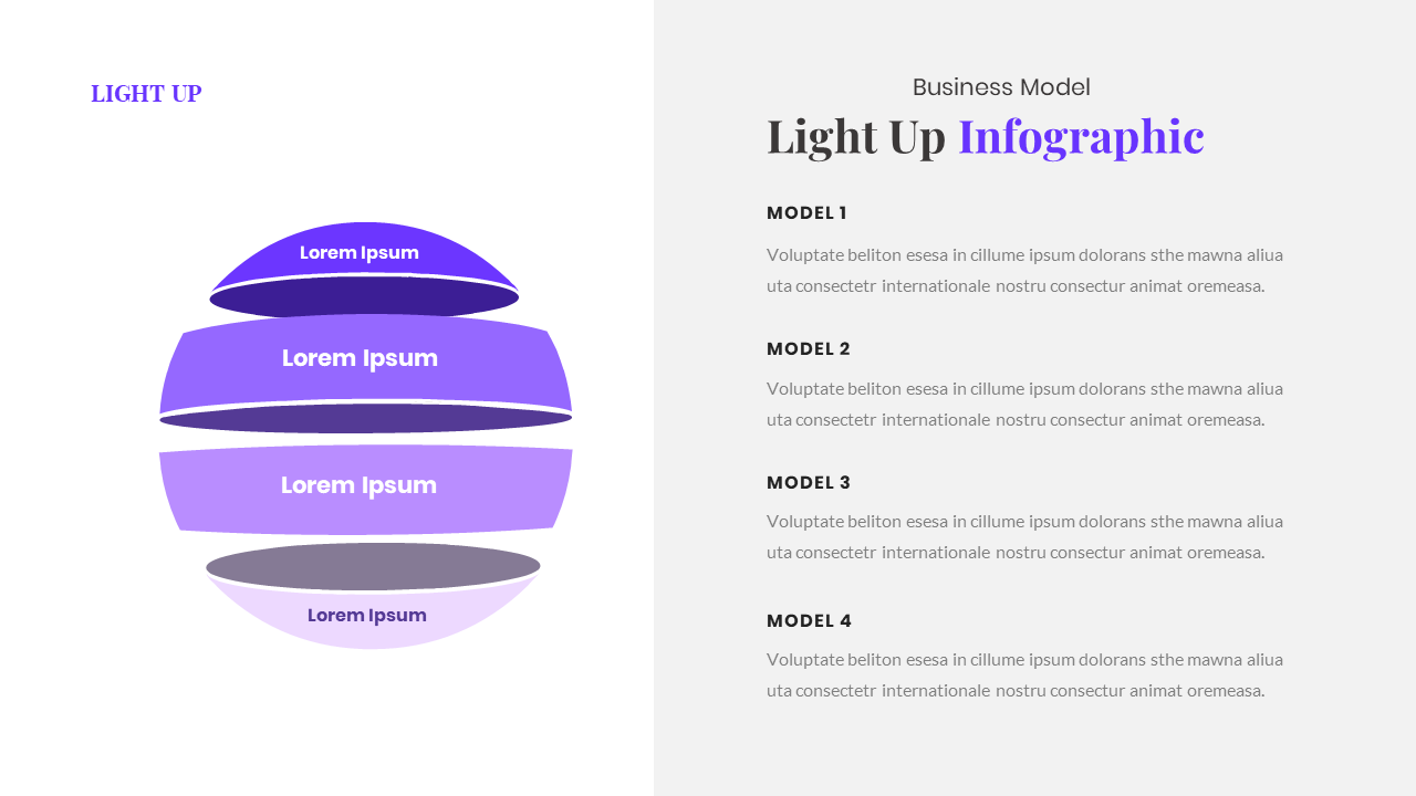 Light Up - Creative Business Google Slides Template, Presentation Templates