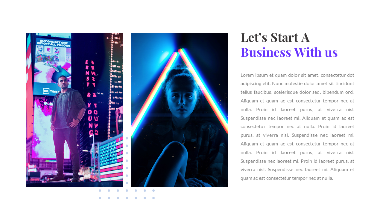 Light Up - Creative Business Google Slides Template, Presentation Templates