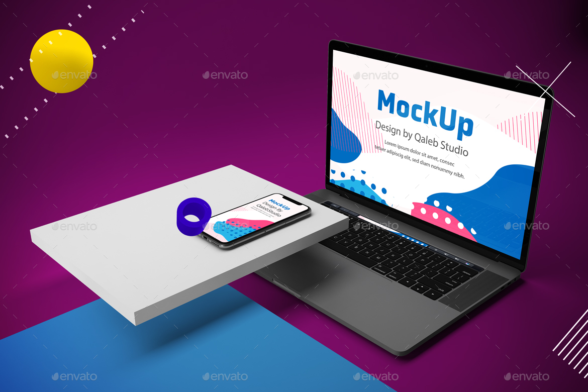 Abstract Responsive Mock Up V.2, Graphics | GraphicRiver