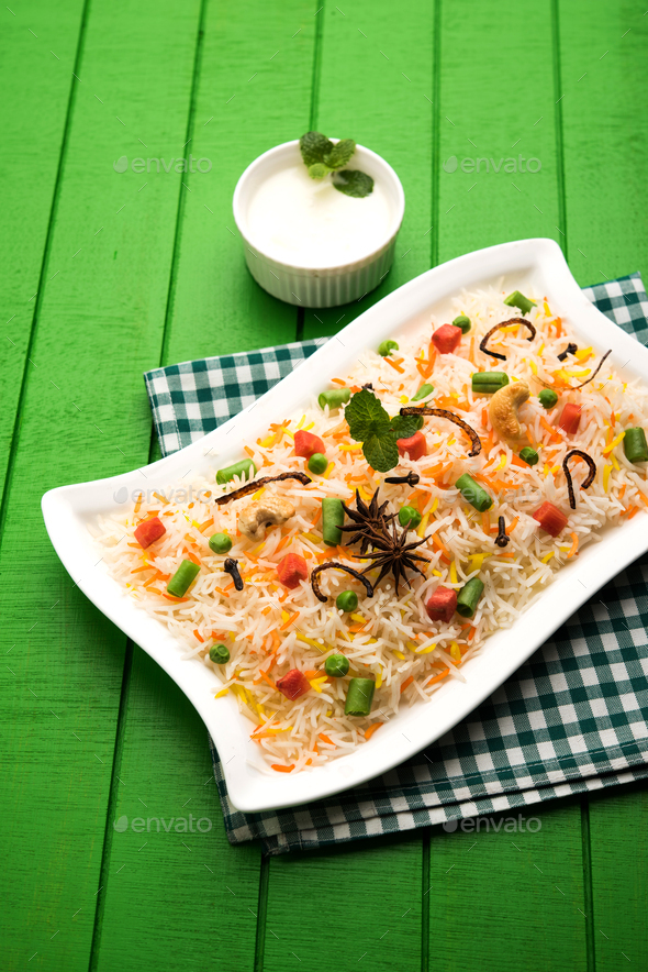 Veg Biryani Stock Photo by stockimagefactory | PhotoDune