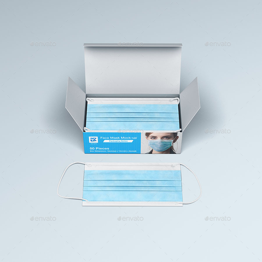 Face Mask Mock-up v7, Graphics | GraphicRiver