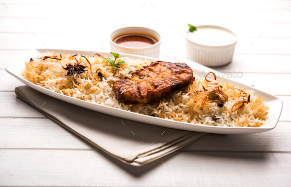 Authentic Fish Biryani Stock Photo by stockimagefactory | PhotoDune