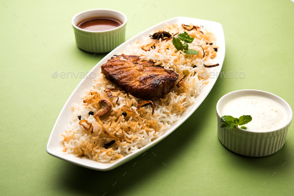 Authentic Fish Biryani Stock Photo by stockimagefactory | PhotoDune