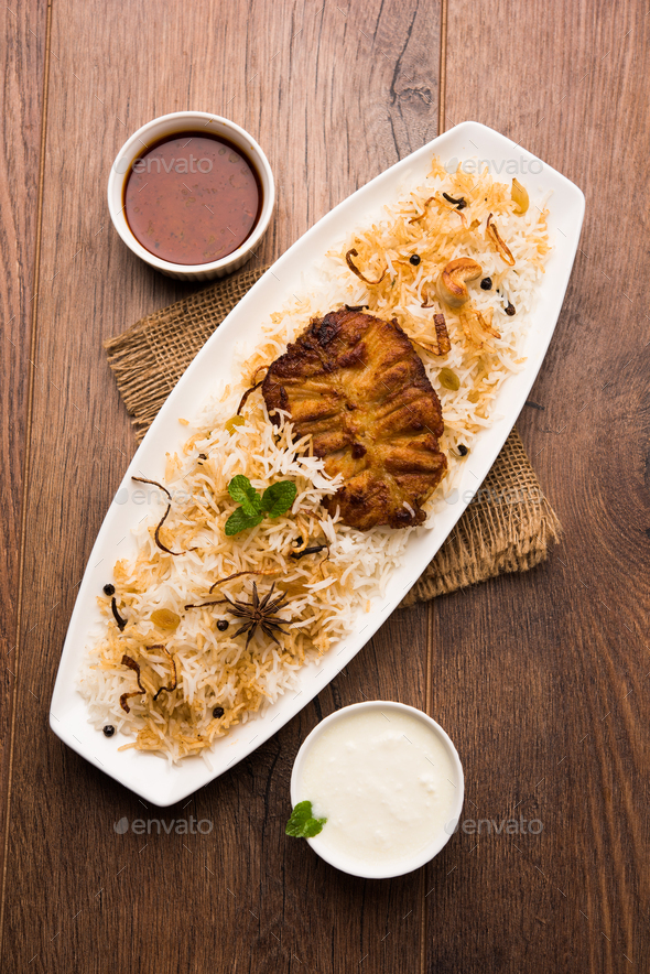 Authentic Fish Biryani Stock Photo by stockimagefactory | PhotoDune