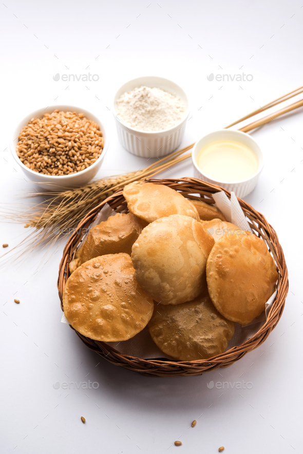 Fried Puri or Poori Stock Photo by stockimagefactory | PhotoDune