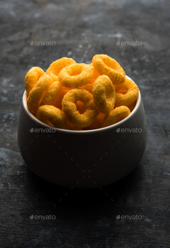 Puff Cheese Rings Stock Photo by stockimagefactory | PhotoDune
