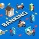 Banking Isometric Flowchart, Vectors | GraphicRiver