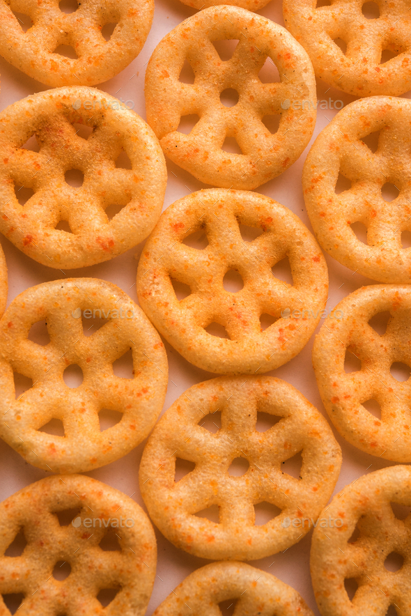 Salty Fried Wheel Snack Stock Photo by stockimagefactory | PhotoDune