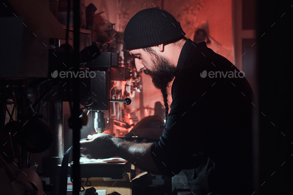 Talented guy is creatig a new design Stock Photo by fxquadro | PhotoDune