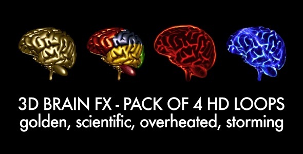 Brain FX - Pack Of 4 Loops, Motion Graphics | VideoHive