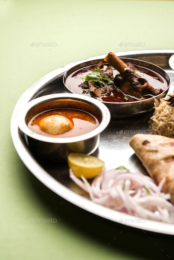 Indian Mutton Platter Stock Photo by stockimagefactory | PhotoDune