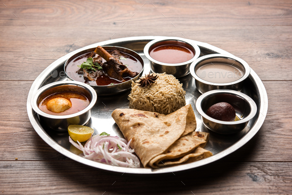 Indian Mutton Platter Stock Photo by stockimagefactory | PhotoDune