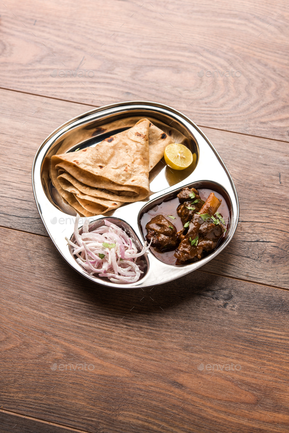 Indian Mutton Platter Stock Photo by stockimagefactory | PhotoDune