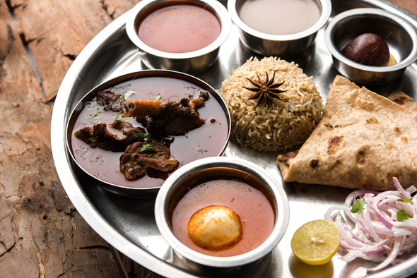 Indian Mutton Platter Stock Photo by stockimagefactory | PhotoDune