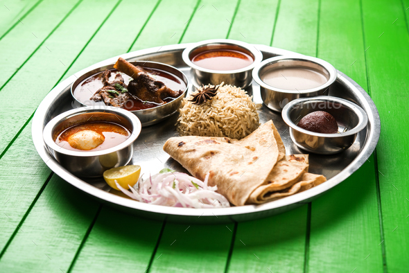 Indian Mutton Platter Stock Photo by stockimagefactory | PhotoDune