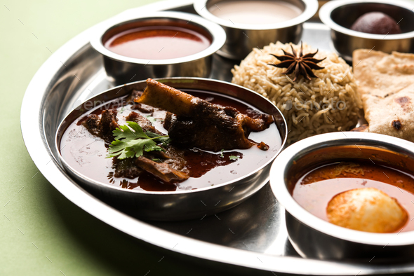 Indian Mutton Platter Stock Photo by stockimagefactory | PhotoDune