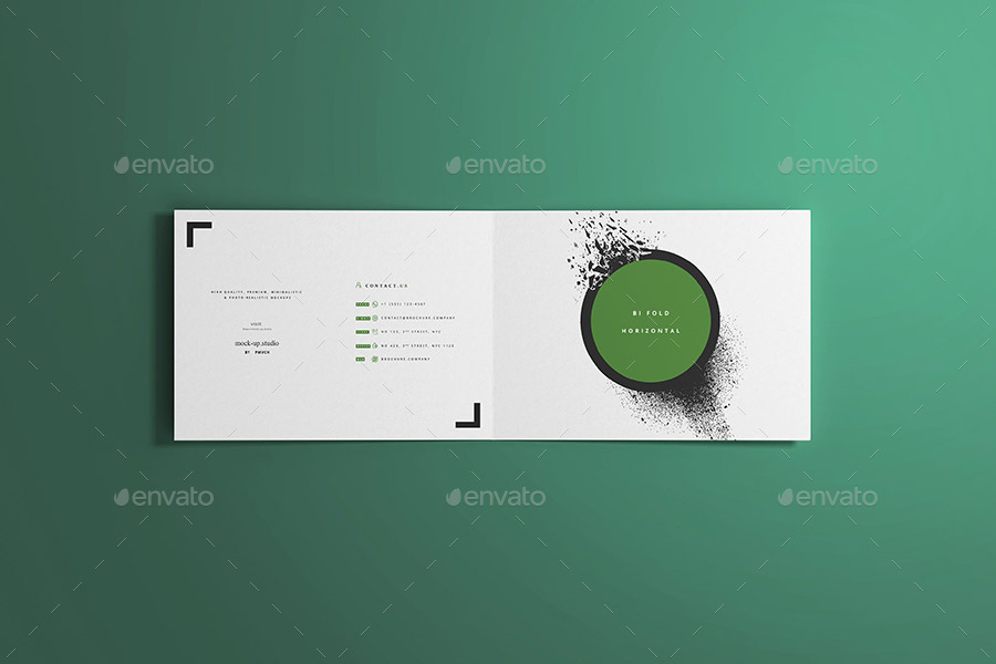 A4 Bi-Fold Horizontal Mockups, Graphics | GraphicRiver