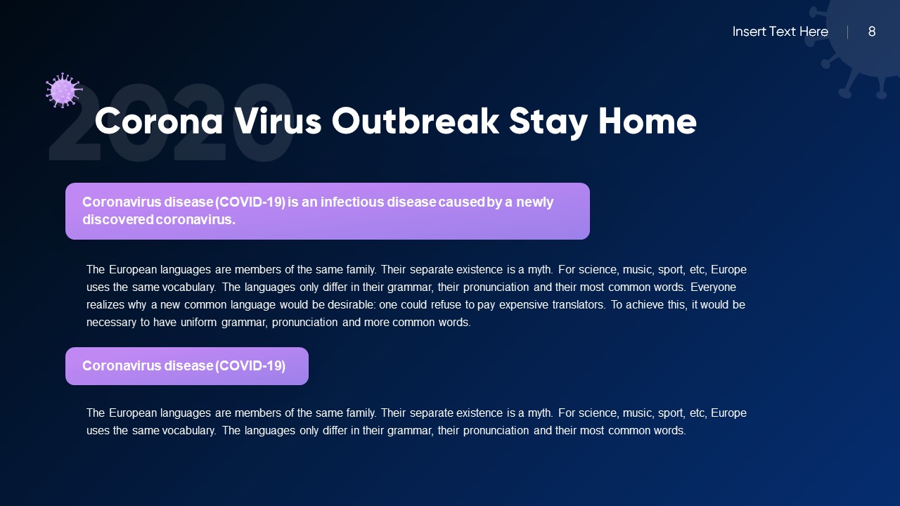 Virus Covid-19 Powerpoint Presentation Template Fully Animated by ...