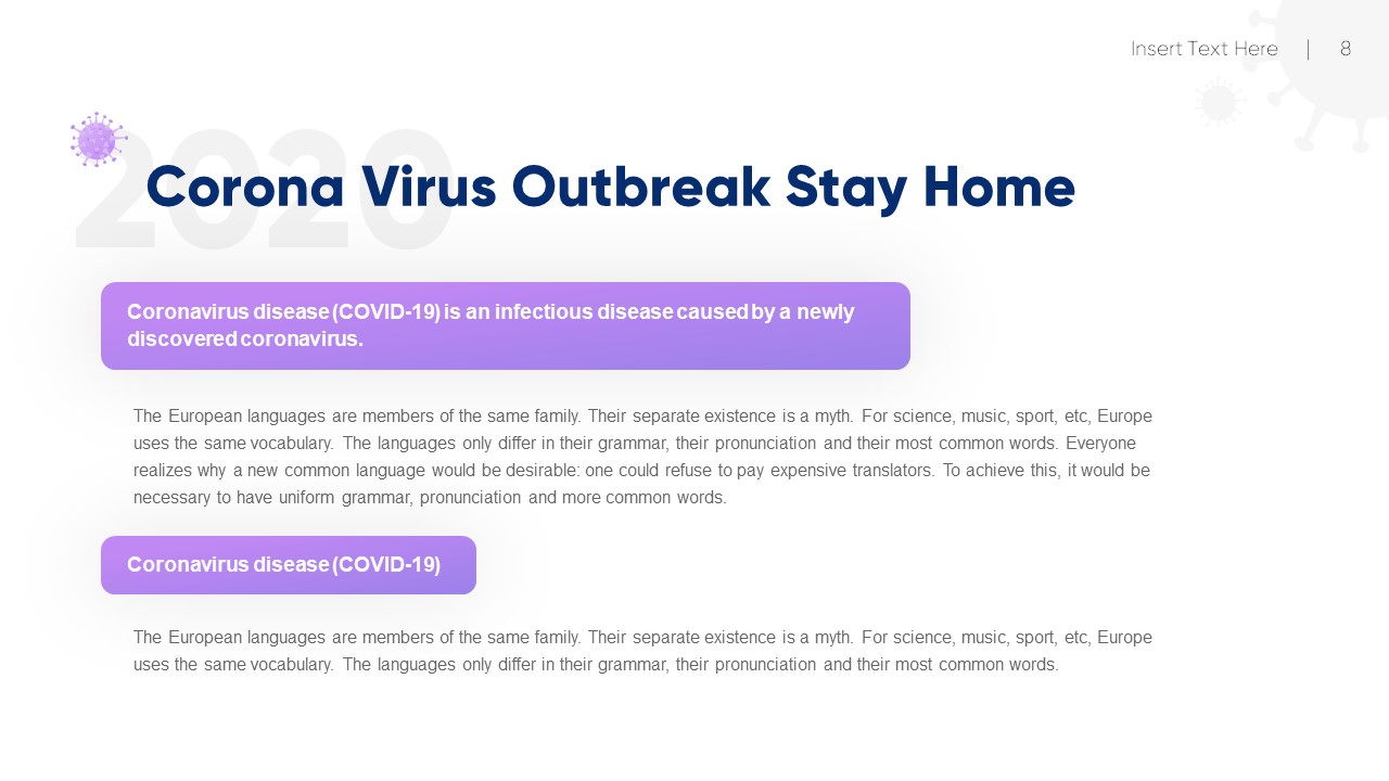 Virus Covid-19 Powerpoint Presentation Template Fully Animated by ...