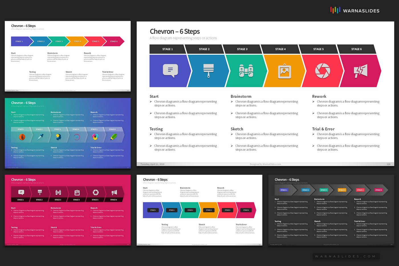 Chevron Arrow Diagram PowerPoint Template by WarnaSlides | GraphicRiver