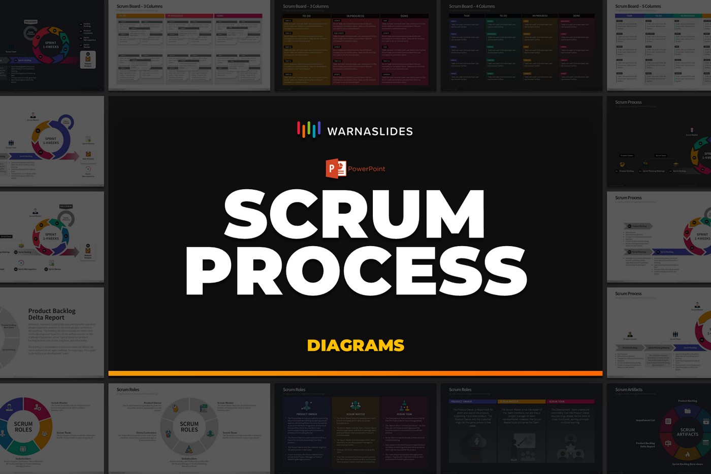 Scrum Process PowerPoint Template, Presentation Templates | GraphicRiver
