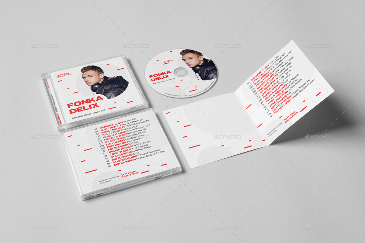 Modern DJ Mix / Album CD Cover Artwork Template, Print Templates ...