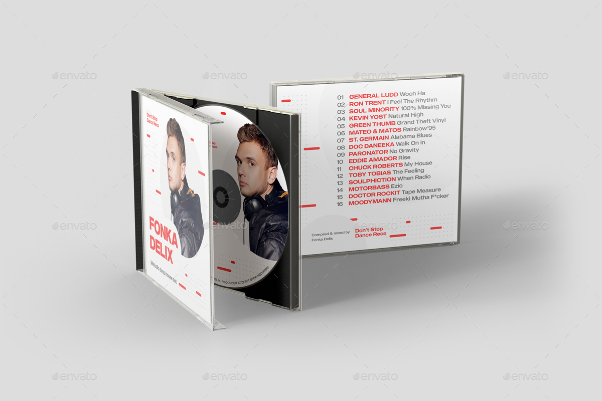 Modern DJ Mix / Album CD Cover Artwork Template, Print Templates ...