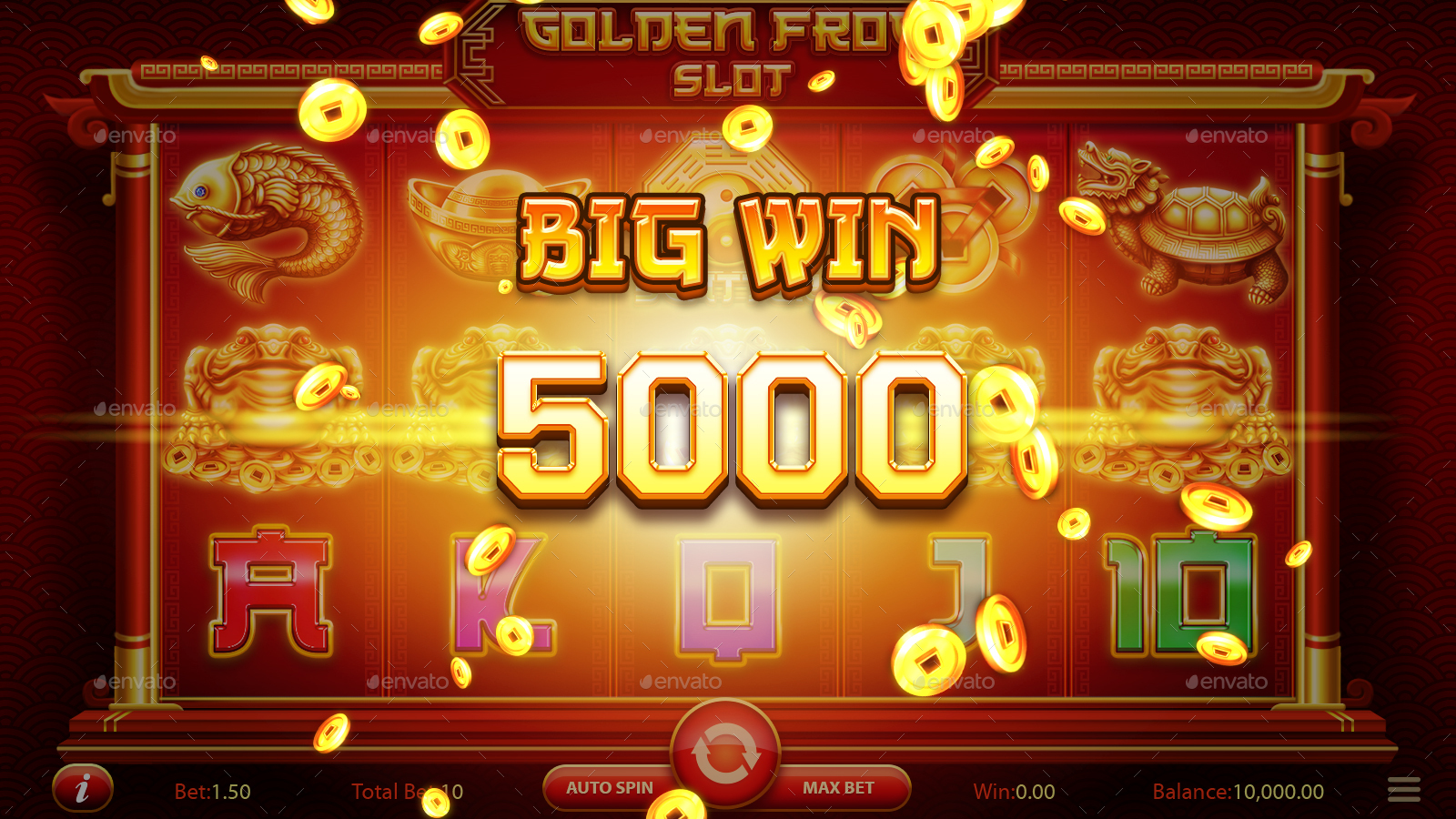 Chinese Golden Frog Slot Game Kit, Game Assets | GraphicRiver