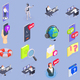 Customer Service Isometric Isolated Icon Set by macrovector | GraphicRiver