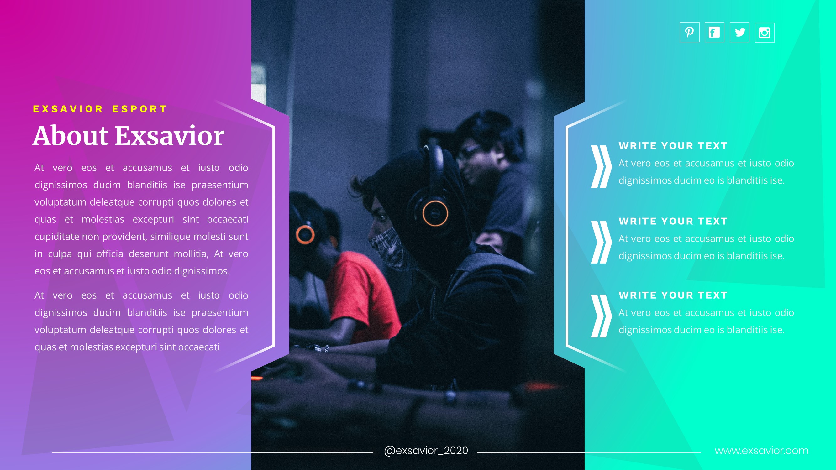 Exsavior - Gaming PowerPoint Template, Presentation Templates ...