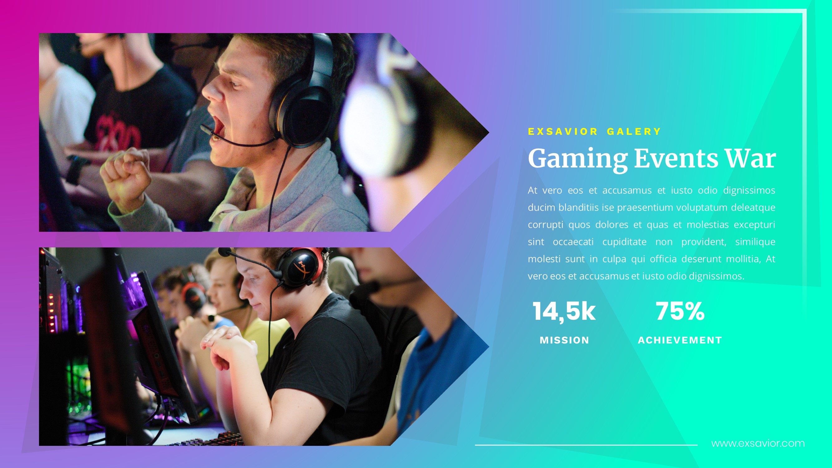 Exsavior - Gaming PowerPoint Template, Presentation Templates ...