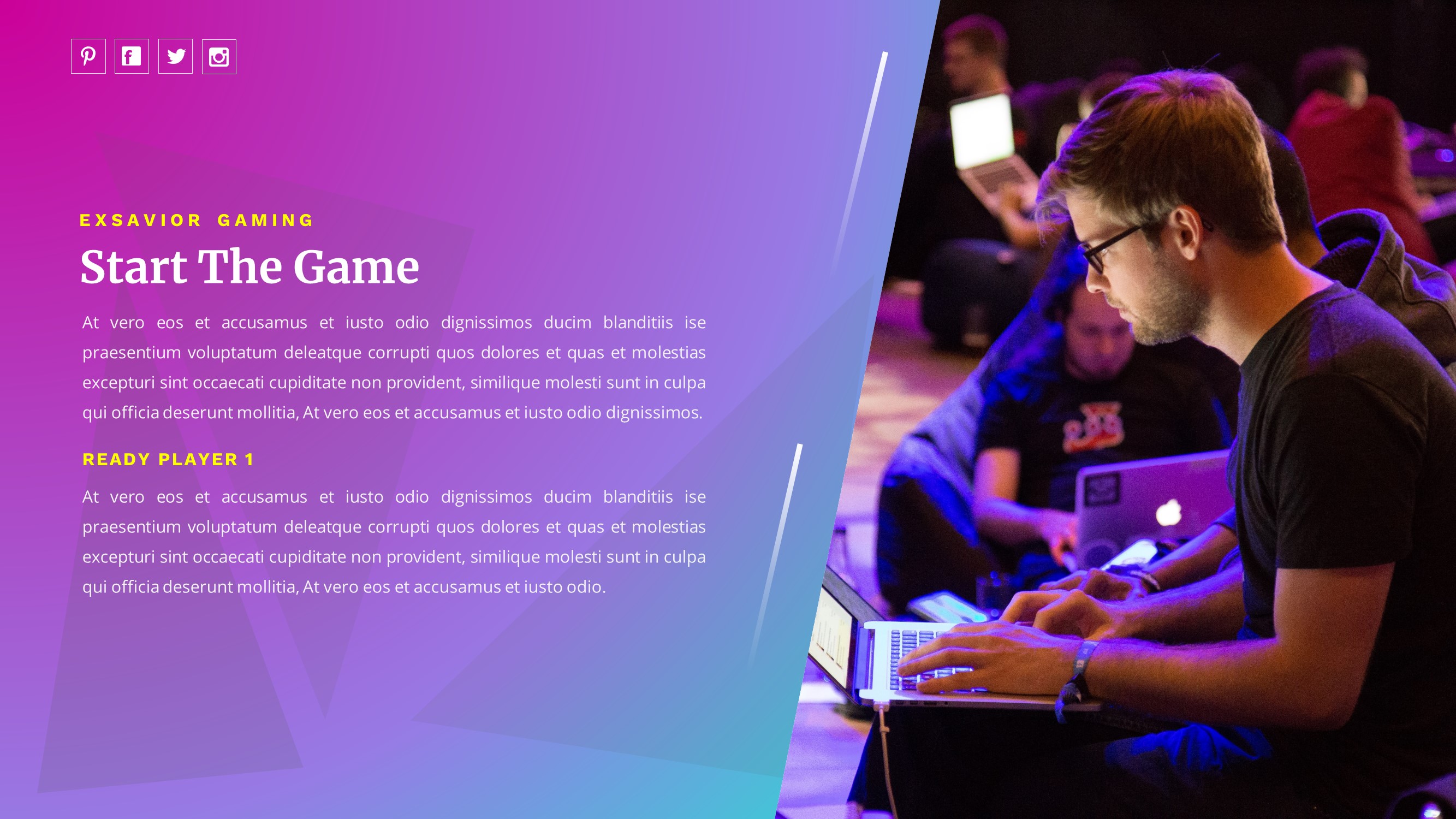 Exsavior - Gaming PowerPoint Template, Presentation Templates ...