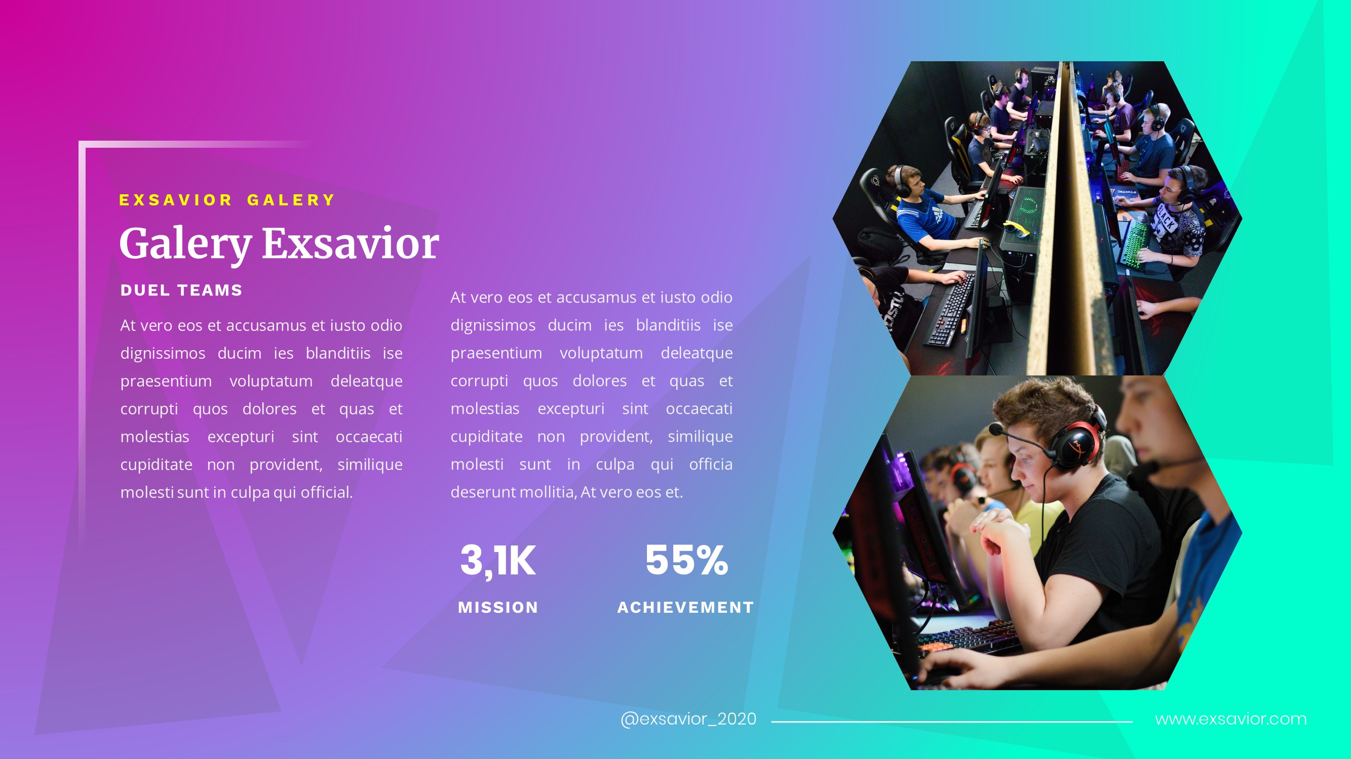 Exsavior - Gaming PowerPoint Template, Presentation Templates ...