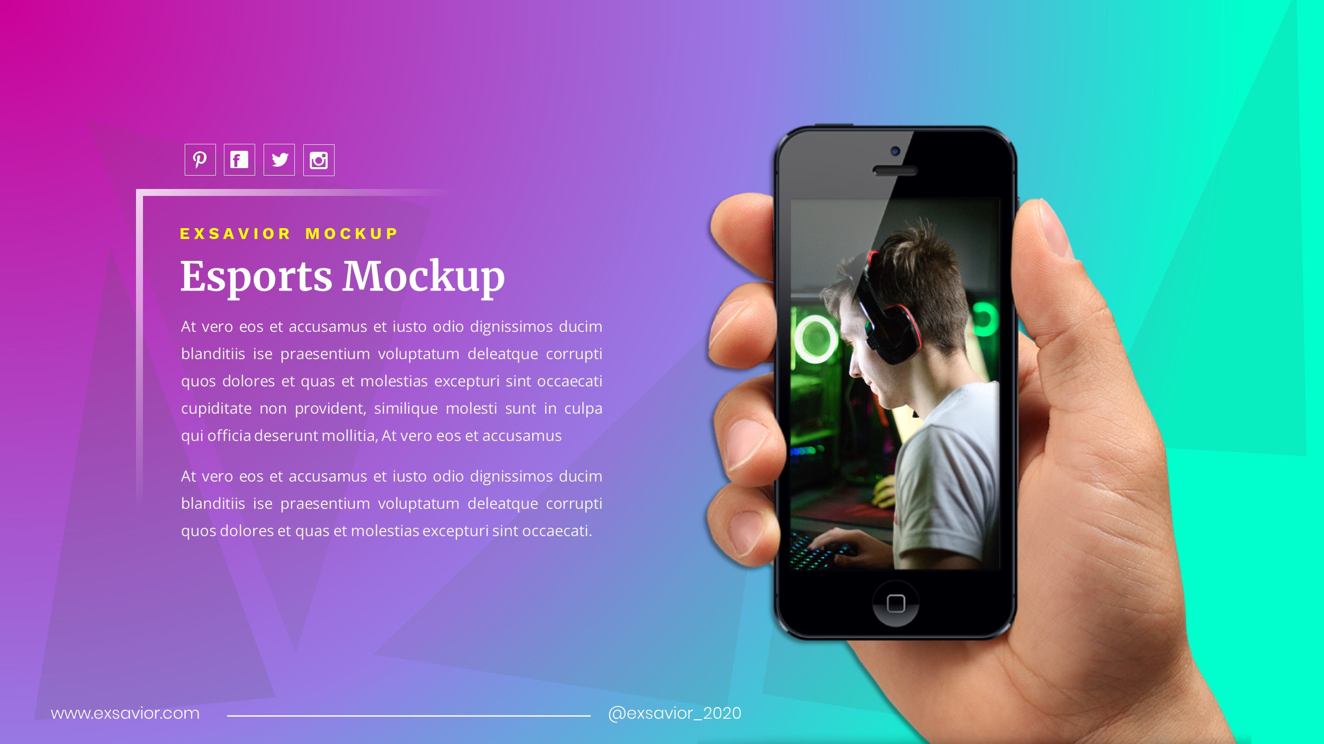Exsavior - Gaming PowerPoint Template, Presentation Templates ...