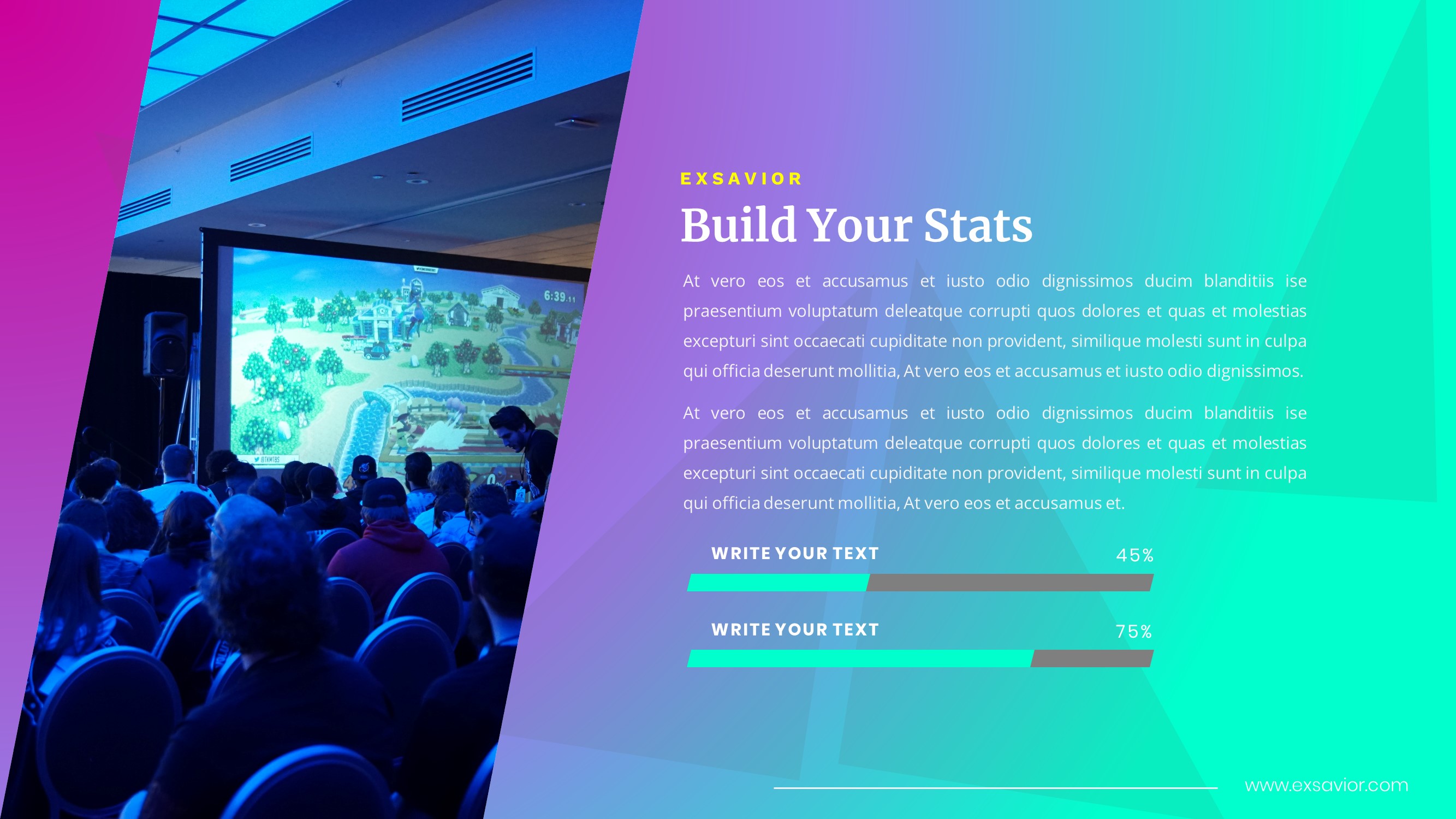 Exsavior - Gaming PowerPoint Template, Presentation Templates ...