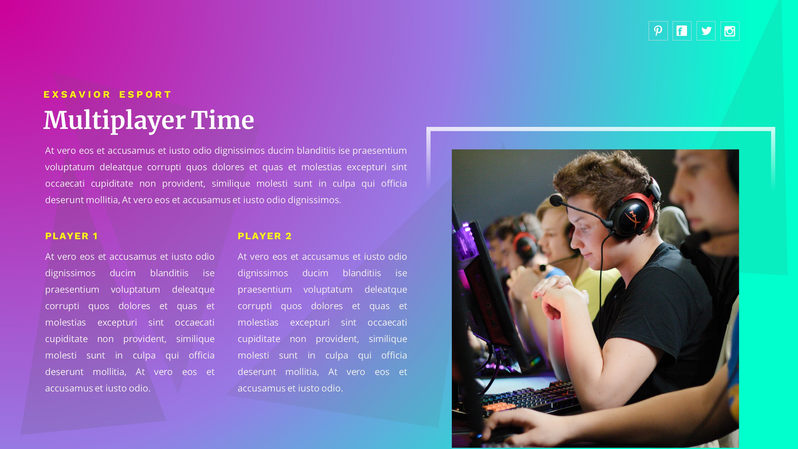 Exsavior - Gaming PowerPoint Template, Presentation Templates ...