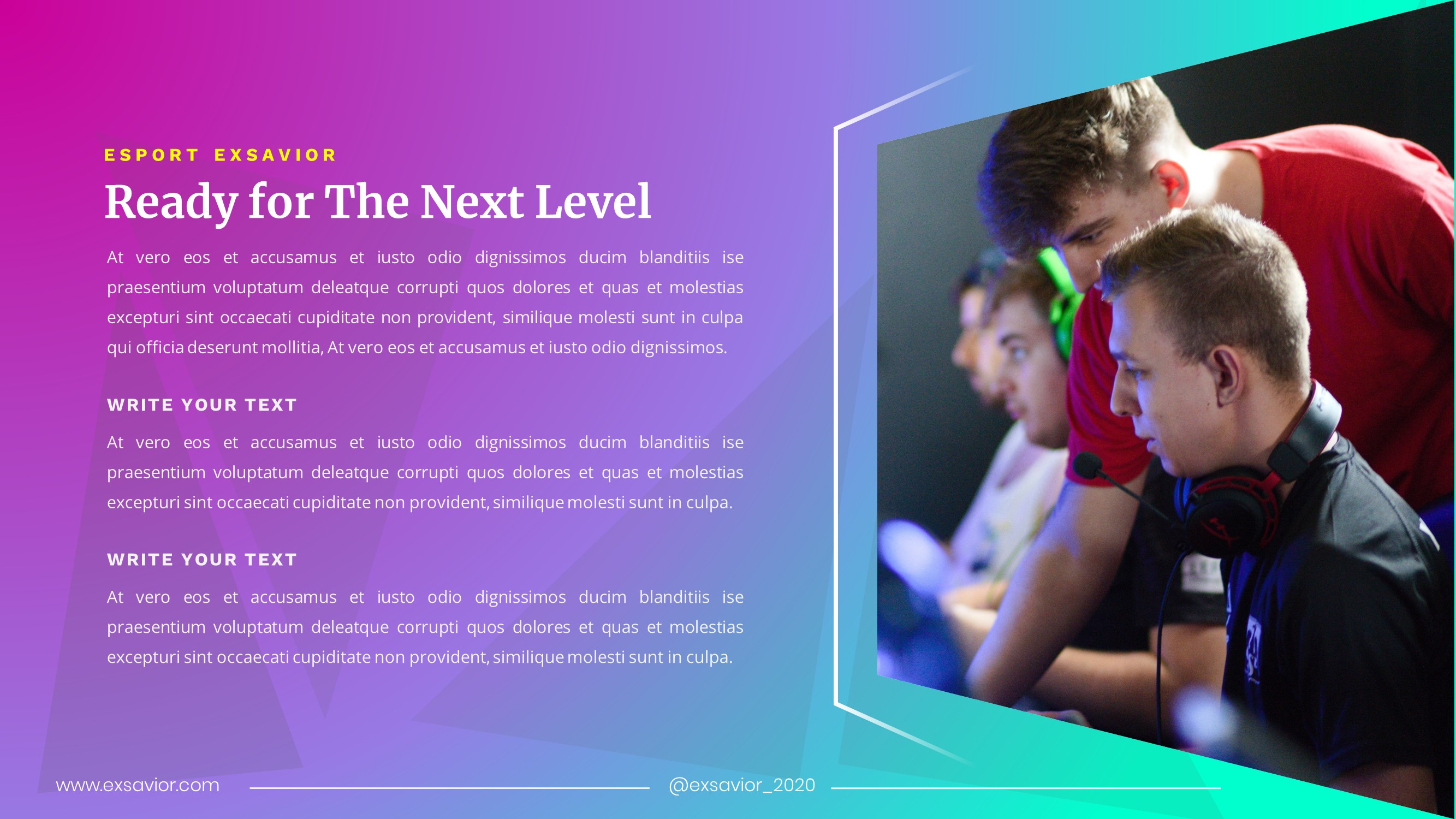 Exsavior - Gaming Googleslide Template, Presentation Templates ...